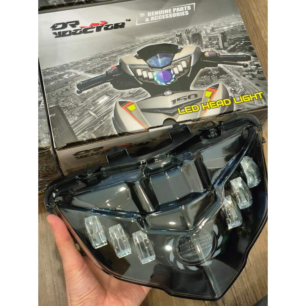 YAMAHA Y15 Y15ZR V2 LC135 FI V8 LC 135 FI V8 Doctor LED Custom Head Lamp Head Light Lampu Kepala ...