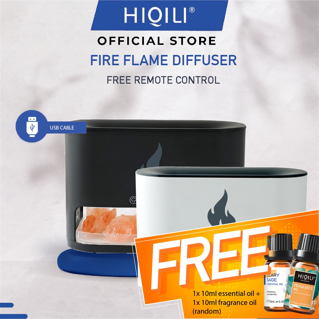 HiQiLi Fire Flame Crystal Aroma Diffuser Essential Oil Home Fragrance ...