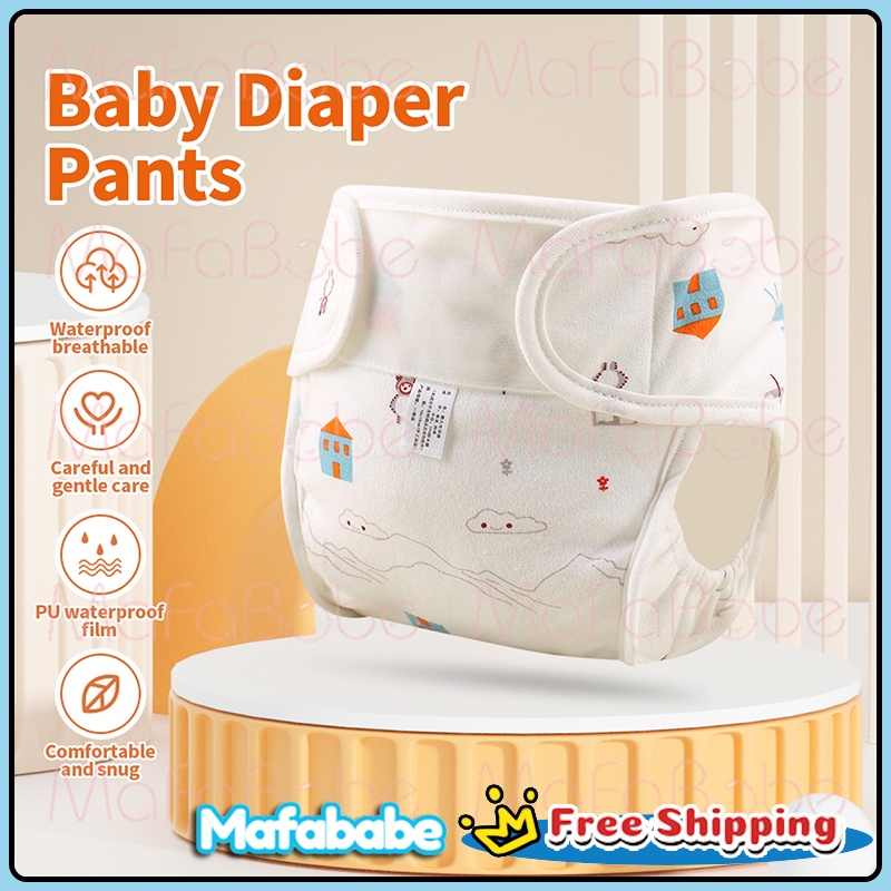 Baby Cloth Diaper Reusable Waterproof Washable Adjustable Nappy Pants ...
