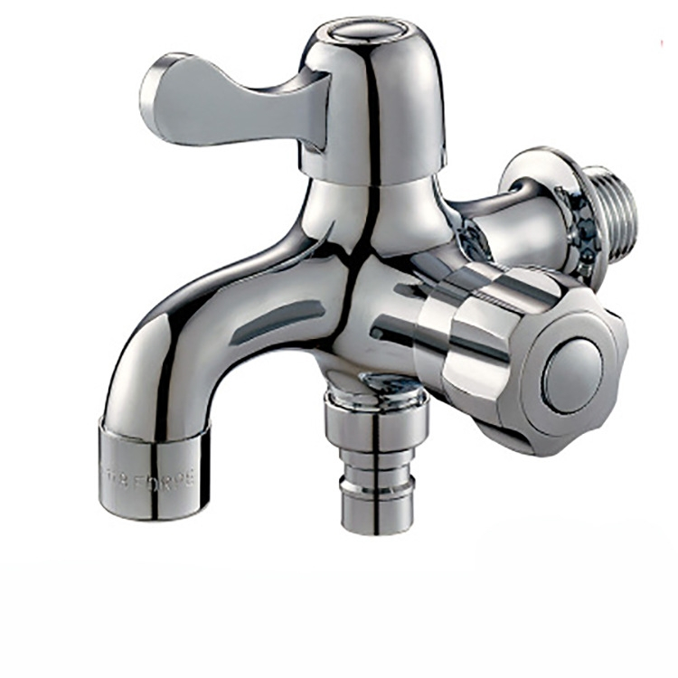 Faucet Stainless Steel Double Tap Multifunctional Water Tap Two Way ...