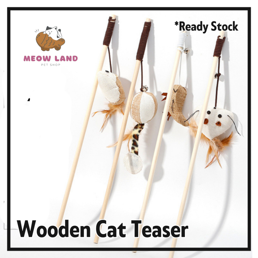 [Ready Stock] Waggy Waggy Teaser Stick Cat Toy 逗猫棒 | Shopee Malaysia