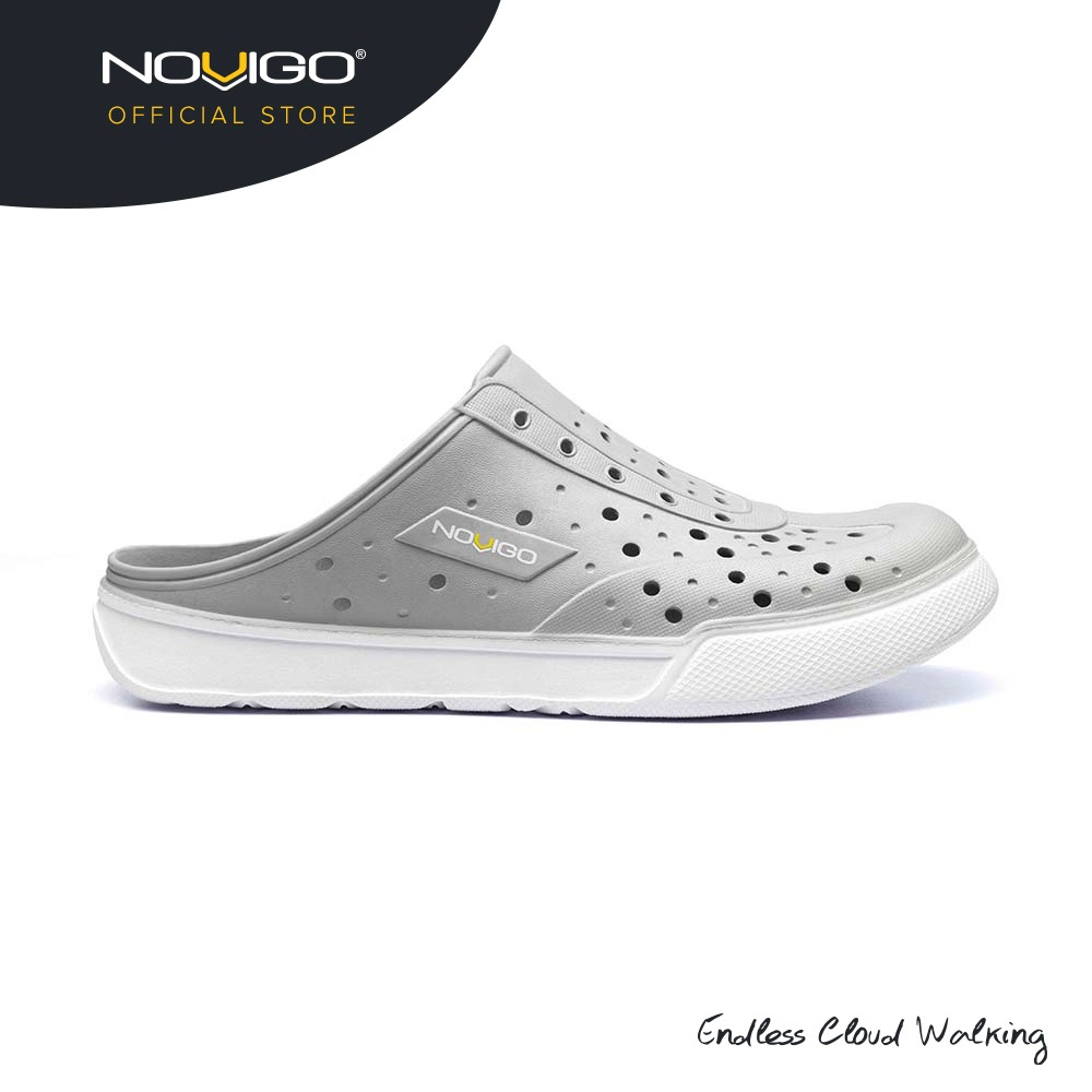 Novigo® Lugo Dual Density Unisex Eva Sandal (Cloud Grey/Cotton White ...