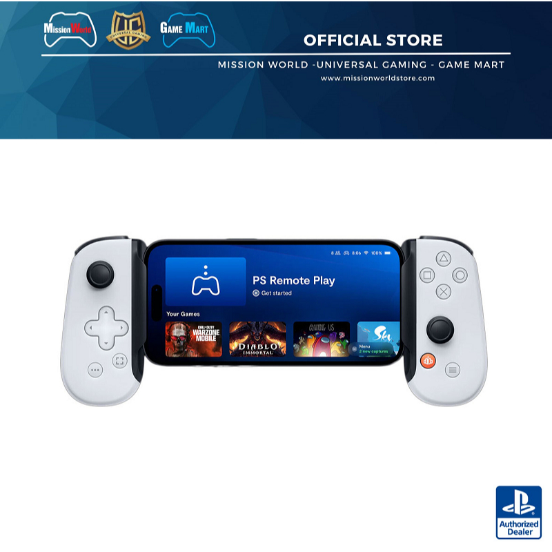 Playstation Backbone One for iPhone (Gen 2)(White)(Lightning) | Shopee ...