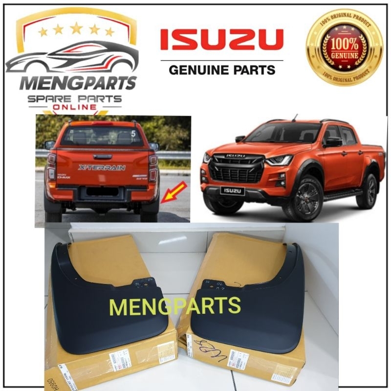 ORIGINAL ISUZU DMAX D MAX 2021Y-2024Y MUD FLAPS SPLASH GUARD REAR ...