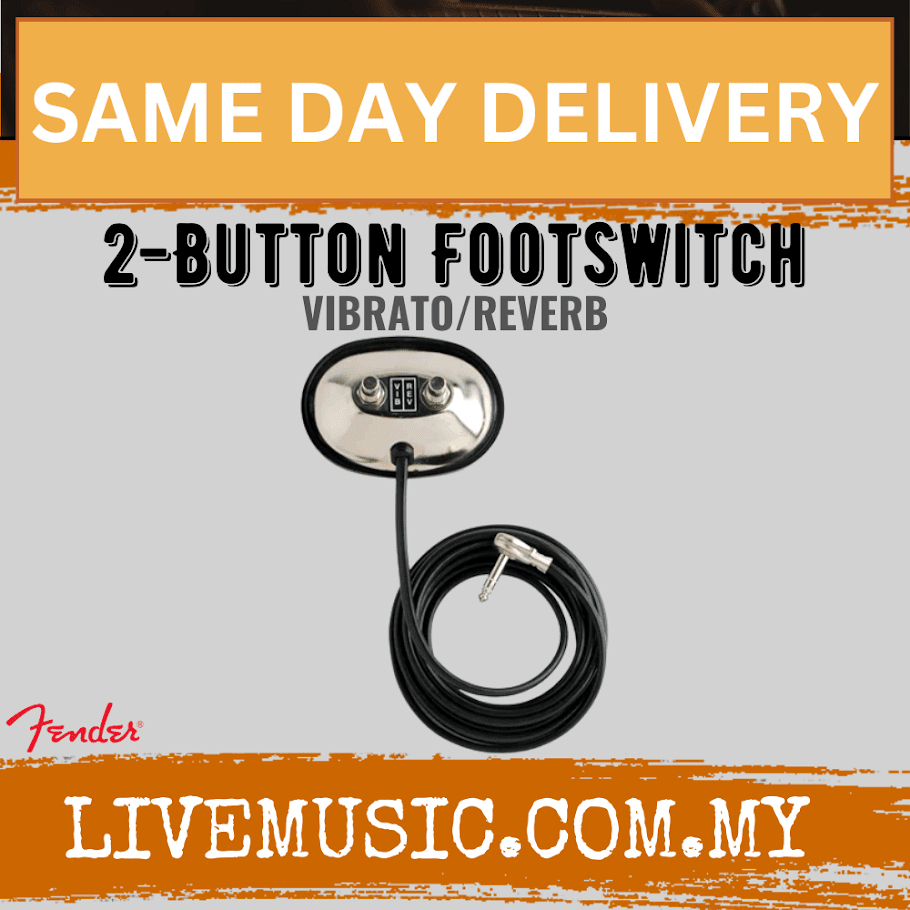 Fender 2-Button Amplifier Footswitch, Vibrato/Reverb | Shopee Malaysia