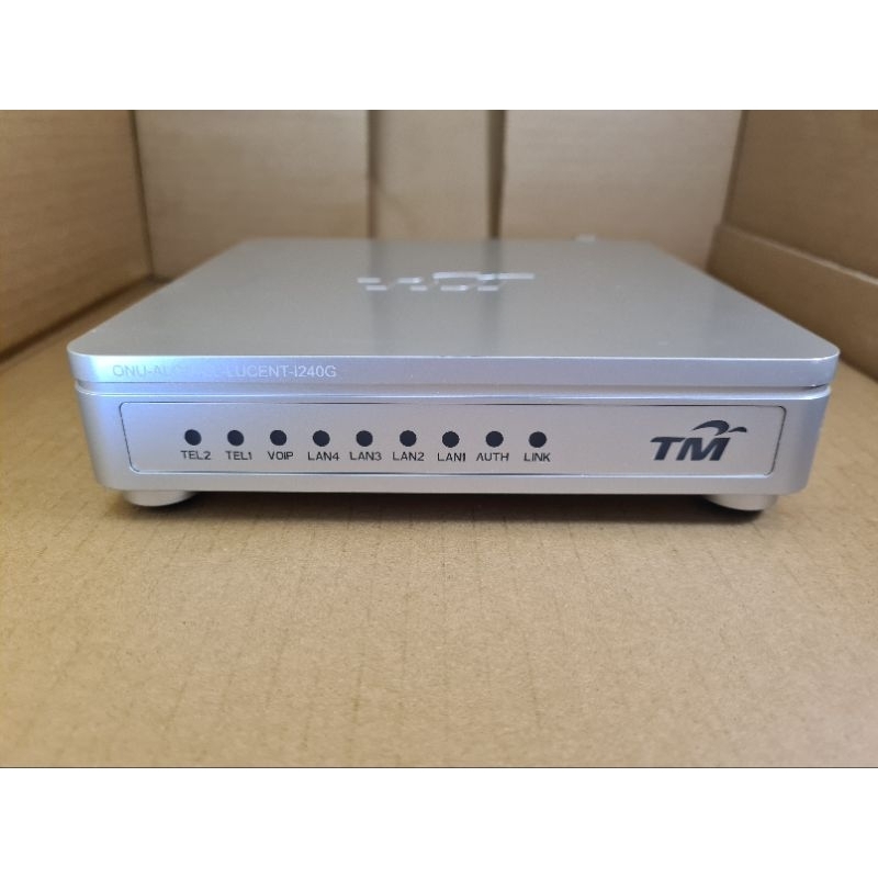 .. USED.. FIBRE OPTIC UNIFI MODEM FTTH ONU ALCATEL LUCENT I240G ...