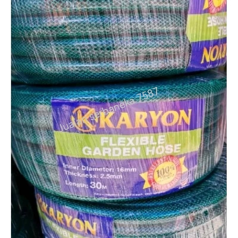 KARYON FLEXIBLE GREEN GARDEN HOSE 30M X 2.5MM | Shopee Malaysia