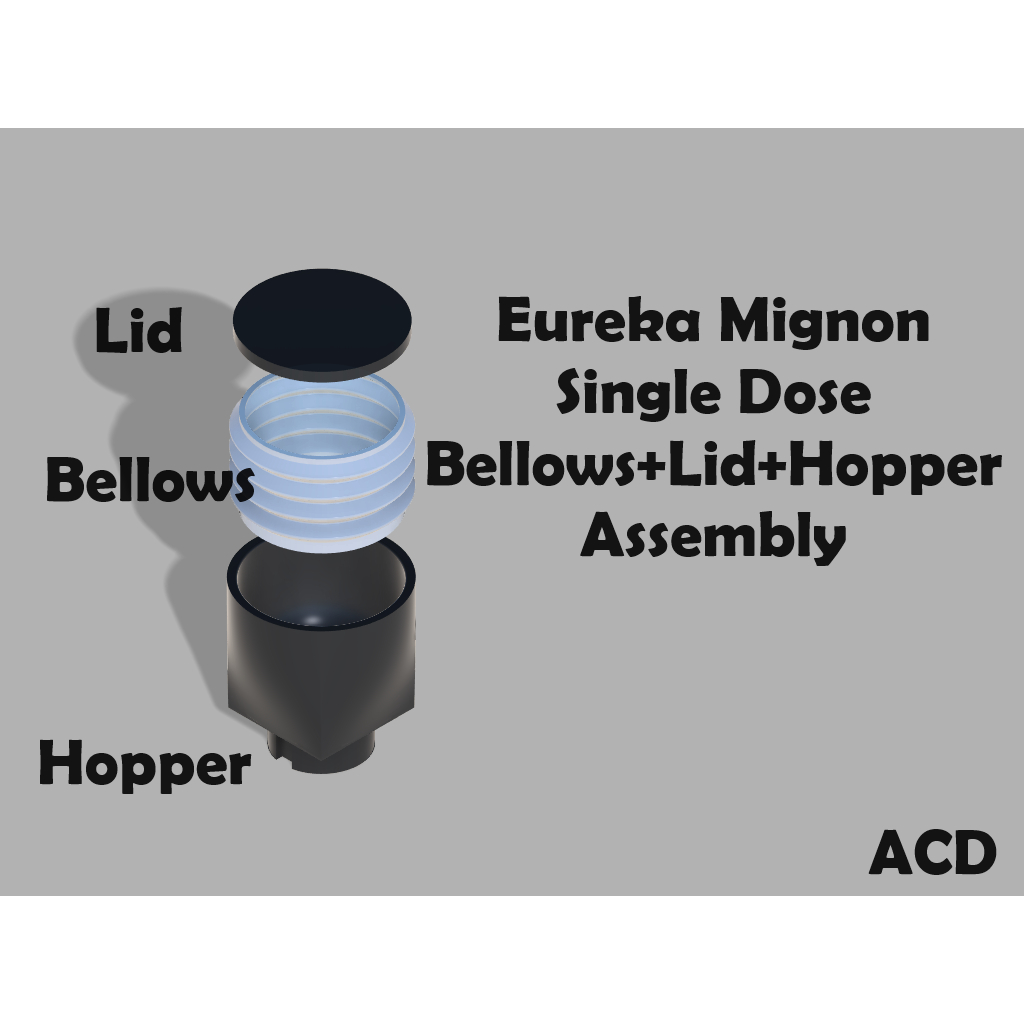 Eureka Mignon Single Dose Bellows Lid Hopper | Shopee Malaysia