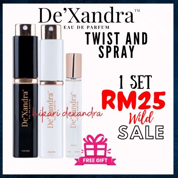 DEXANDRA ORIGINAL HQ Perfume For Her Him 20ML Twist and Spray Minyak ...