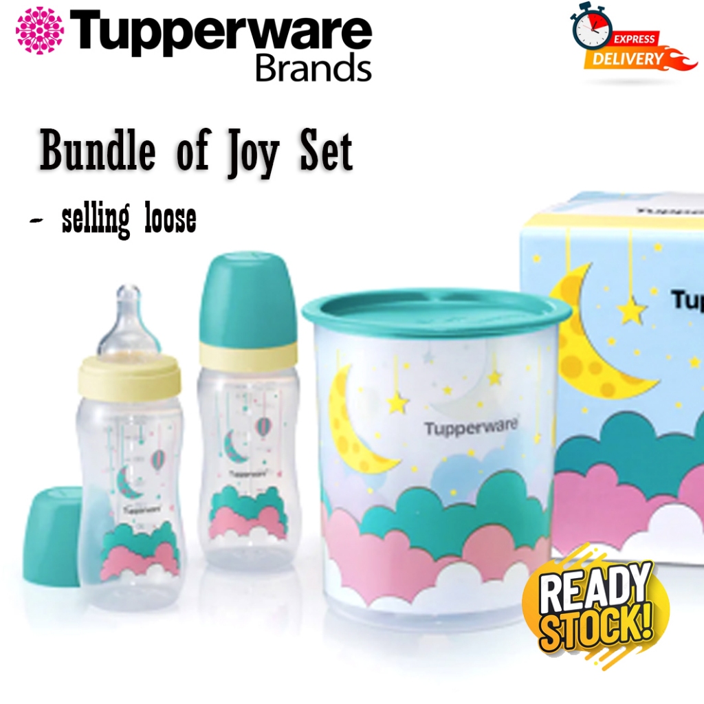 🔥READY STOCK🔥 ORIGINAL TUPPERWARE Baby Bottle 9oz One Touch Canister 2L ...