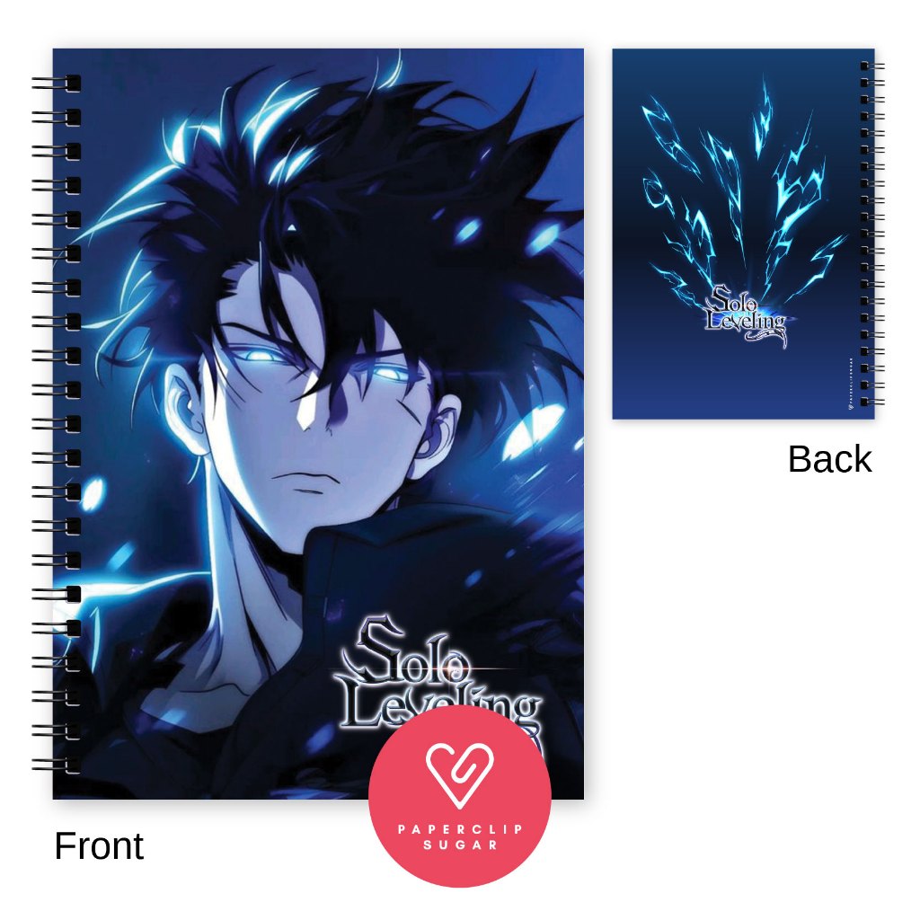 Anime Solo Leveling Sung Jinwoo A5 Notebook 100pgs / Journal / Buku ...