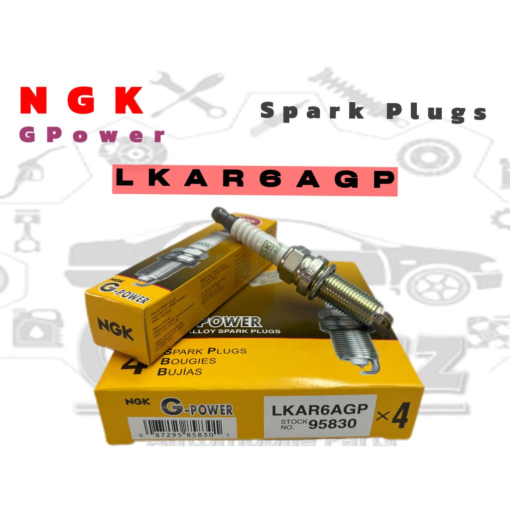 NGK G-POWER SPARK PLUG LKAR6AGP (4PCS) PERODUA BEZZA 1.3, MYVI ICON ...