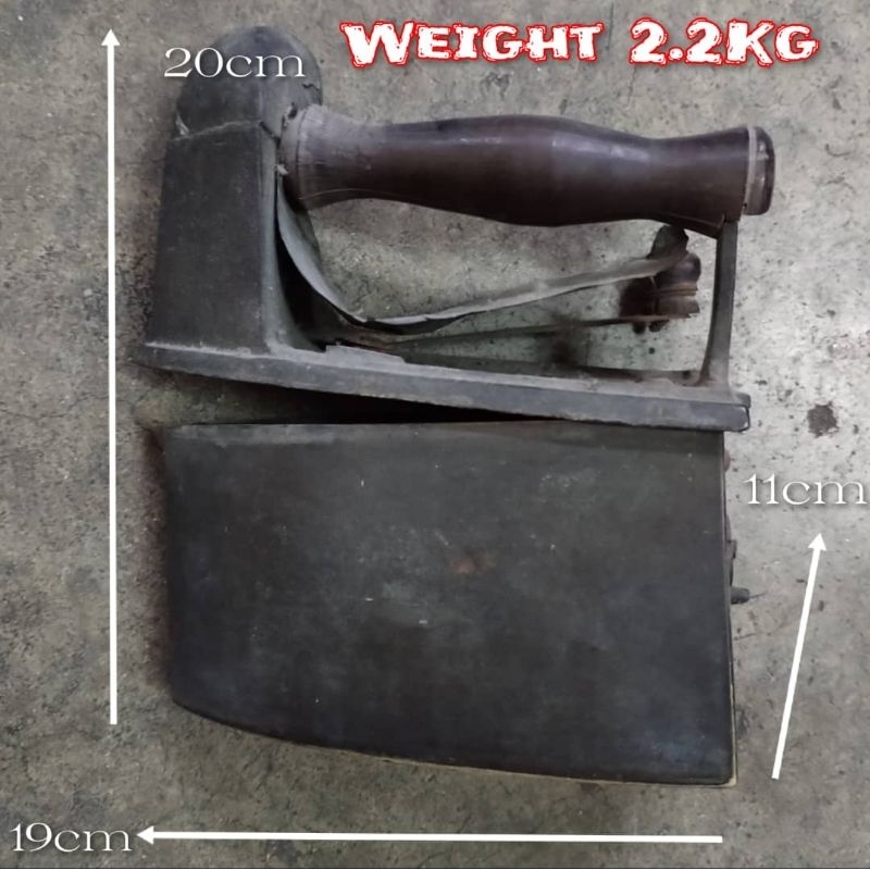 Seterika Lama Lama Old Vintage Iron 老铁烫斗 2.2Kg | Shopee Malaysia