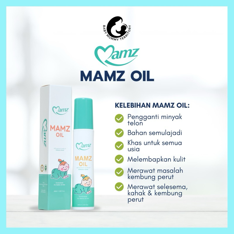 Mamz Baby Oil Cream Habbatus Sauda Spray Rawat Batuk, Asma, Berkahak ...