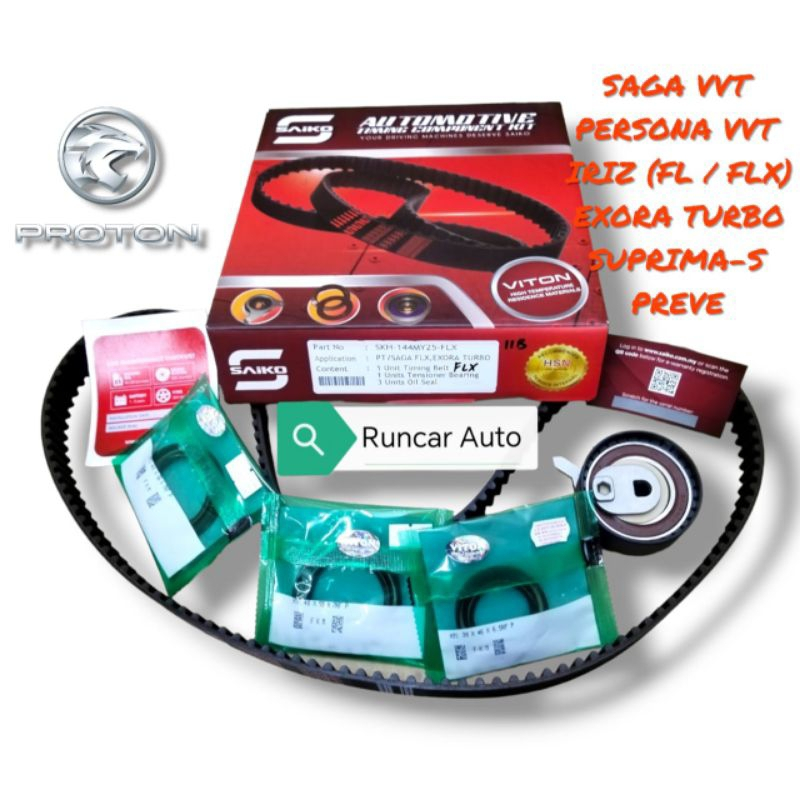 Proton Timing Kit Belt Set Saga VVT/ Saga FLX / Saga FL / Saga SV ...