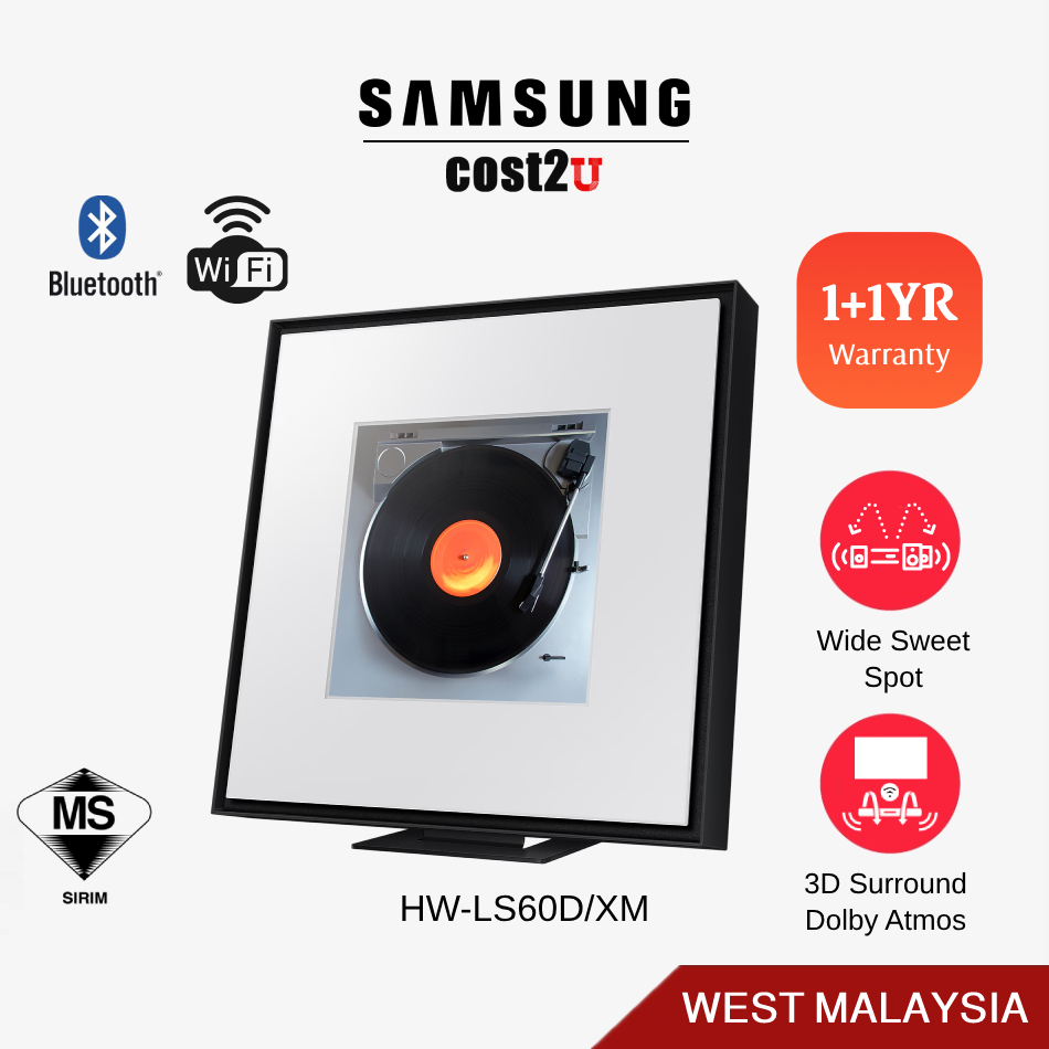 Samsung Music Frame 2.0 Ch Wireless Speaker LS60D | HW-LS60D/XM Dolby ...