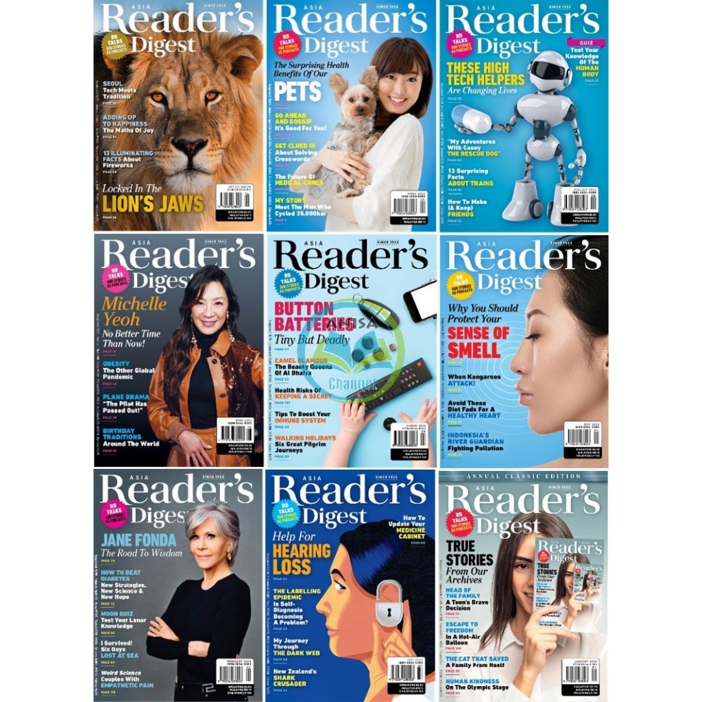 [eMagazine/PDF] Reader's Digest Asia – Full Year 2023 Issues Collection (10 Issues) | Shopee ...
