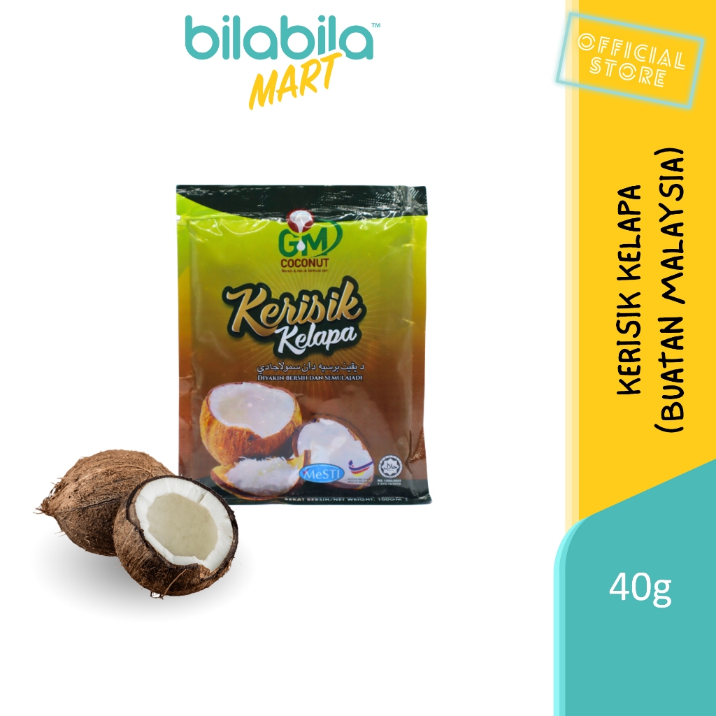 GM Coconut Kerisik Kelapa 40g Toasted Grated Coconut (Buatan Malaysia) Asian Paste & Sauces ...