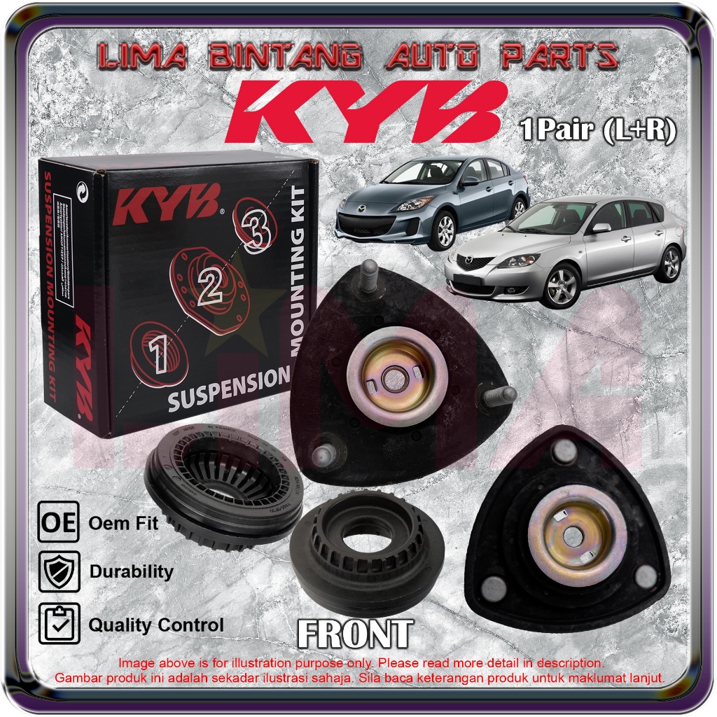 Mazda 3 BK BL Front Absorber Top Mounting , Strut Mount KAYABA KYB 2004 ...