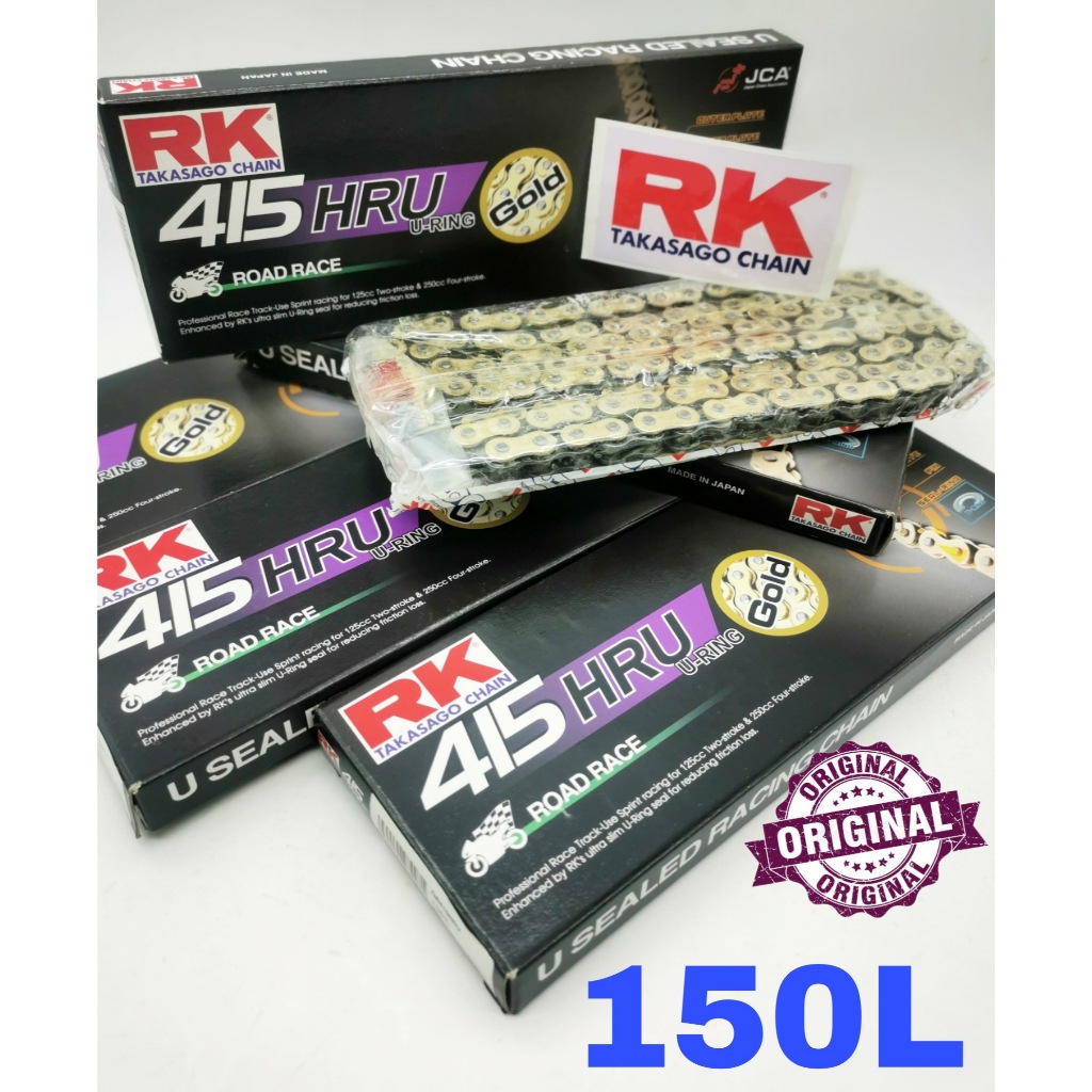 RK Gold Chain 415 U-Ring URing Rantai Emas HRU 150L 100% Original RK ...