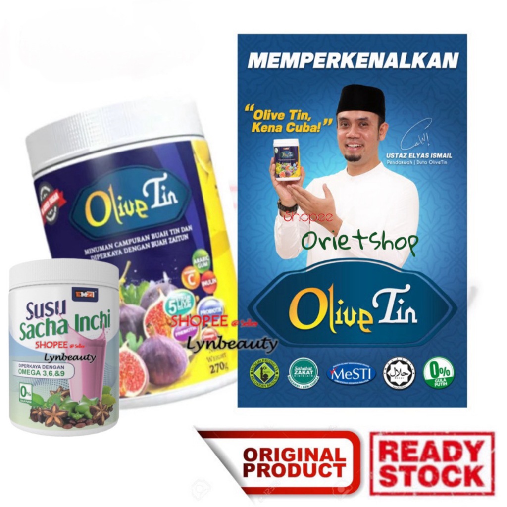 OLIVE TIN 270G | SUSU SACHA INCHI 200G MINUMAN KHASIAT BUAH ZAITUN & BUAH TIN | MINUMAN SUNNAH ...