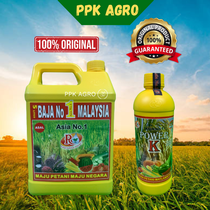 5L RO FREE 1L POWER K ASIA NO 1 Baja Buah/Vitamin Padi/Baja Padi/Baja ...