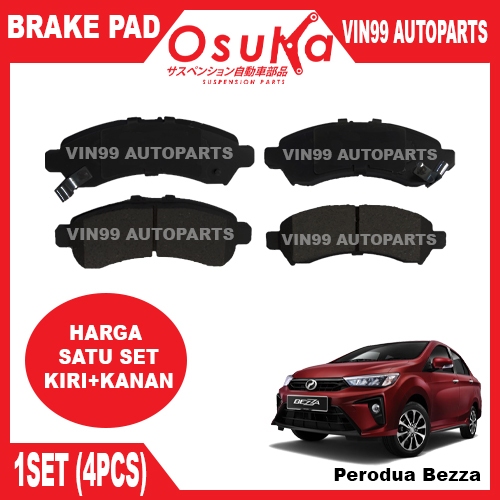 OSUKA Front Brake Pad Perodua Bezza | Shopee Malaysia