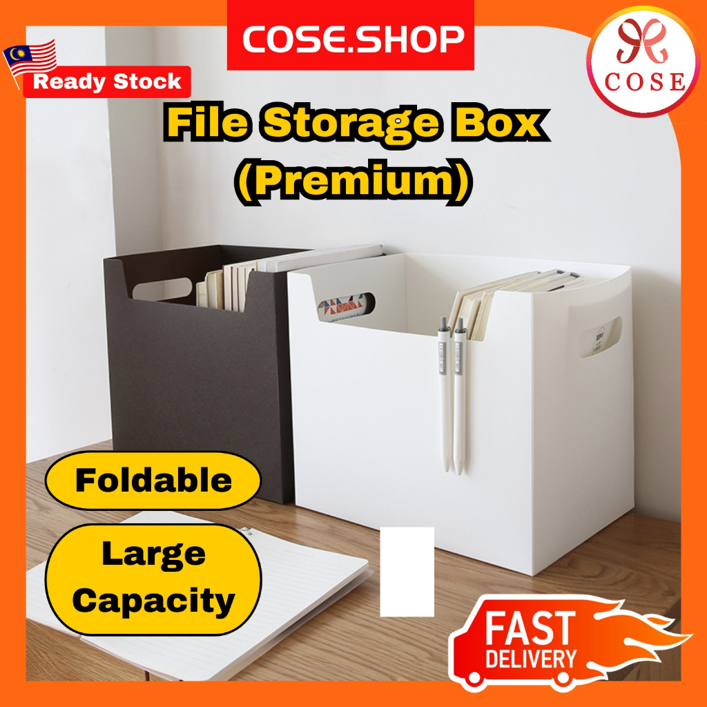 COSE Home Office File Storage Box Books File Box Paper Holders Office ...