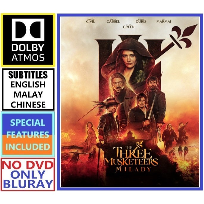 T4725 The Three Musketeers Part 2 - Milady (2024) French Action Adventure | Shopee Malaysia