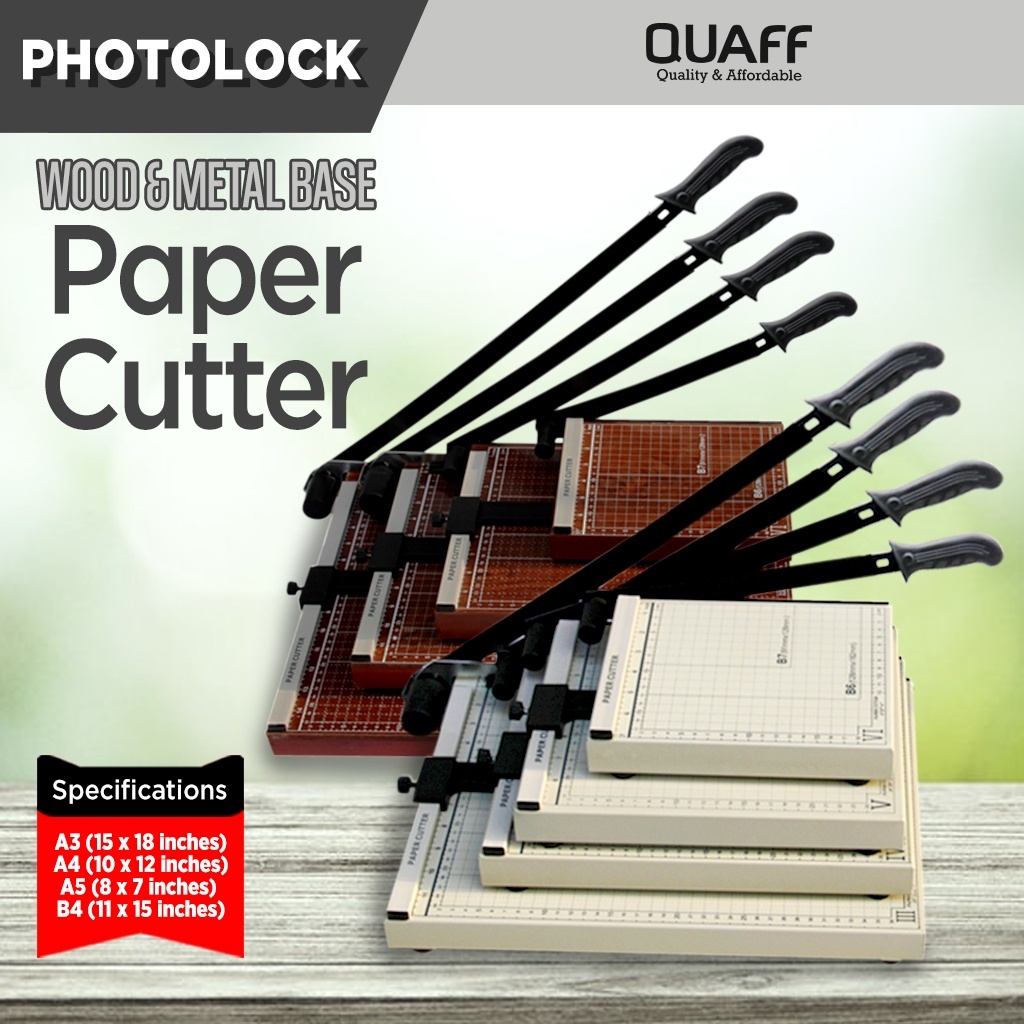 QUAFF Paper Cutter Metal A4 Photo Trimmers Cutter Scrapbook Trimmer ...