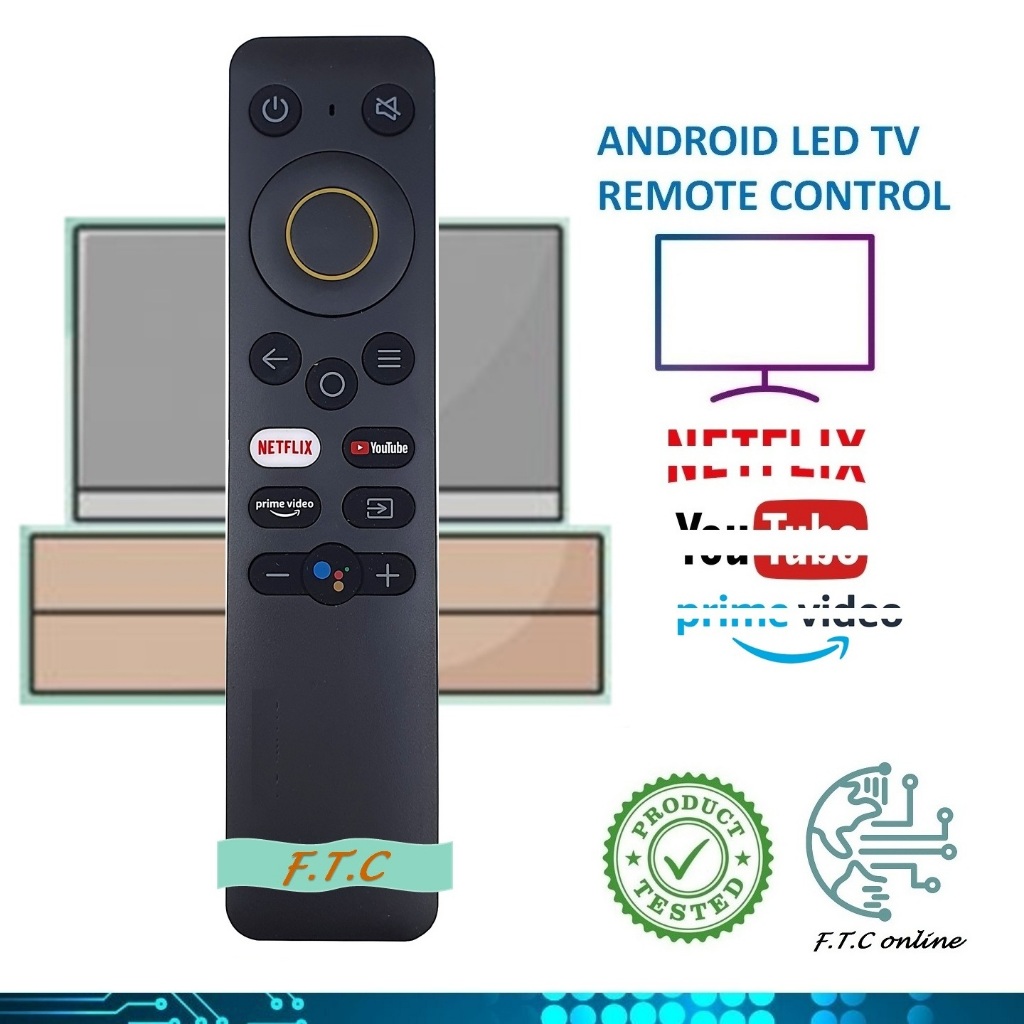 Realme Android Smart Google Assistant Voice Function TV Remote Control ...