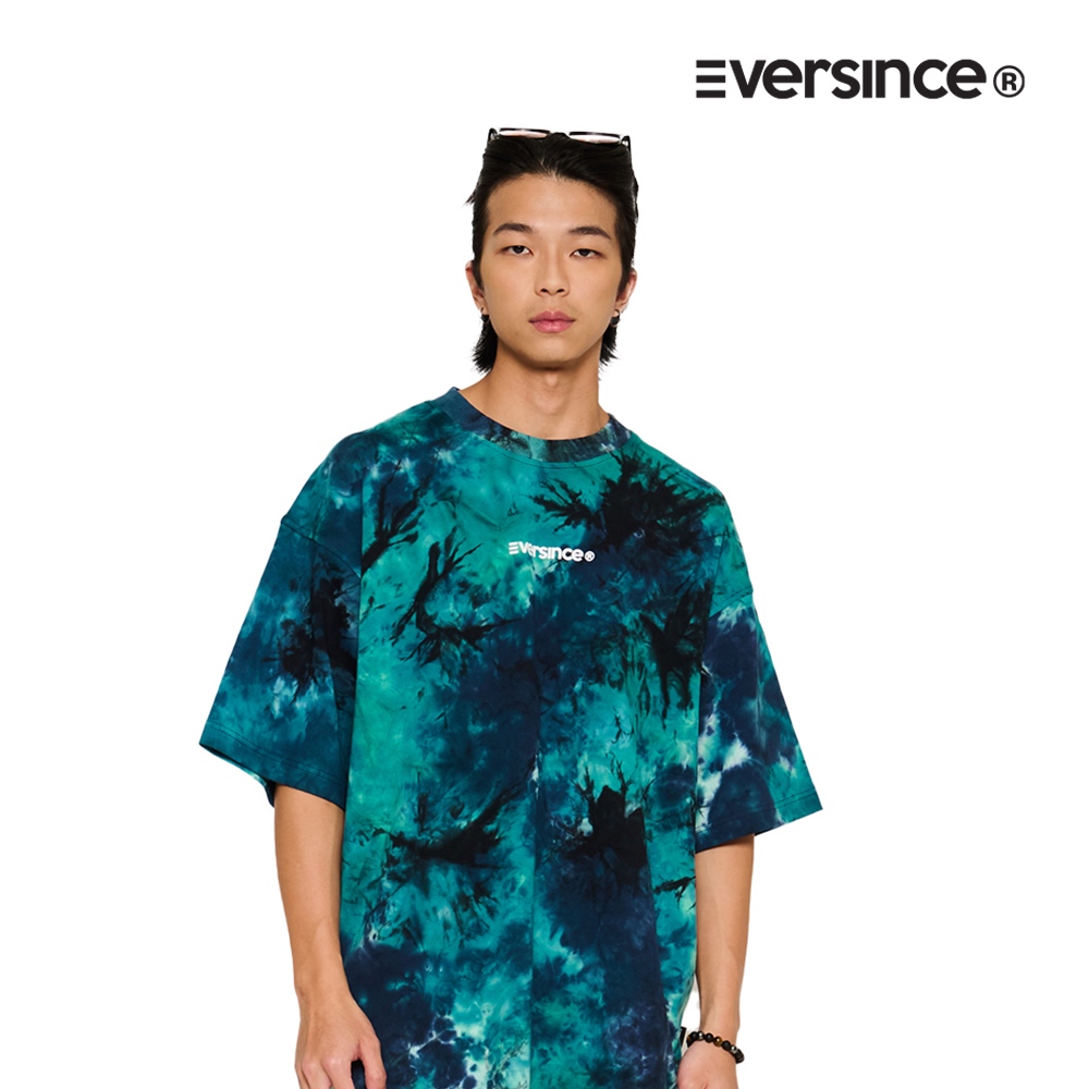 Eversince Tre-One Tie Dye Oversized T-Shirt Tiffany Unisex | Shopee Malaysia