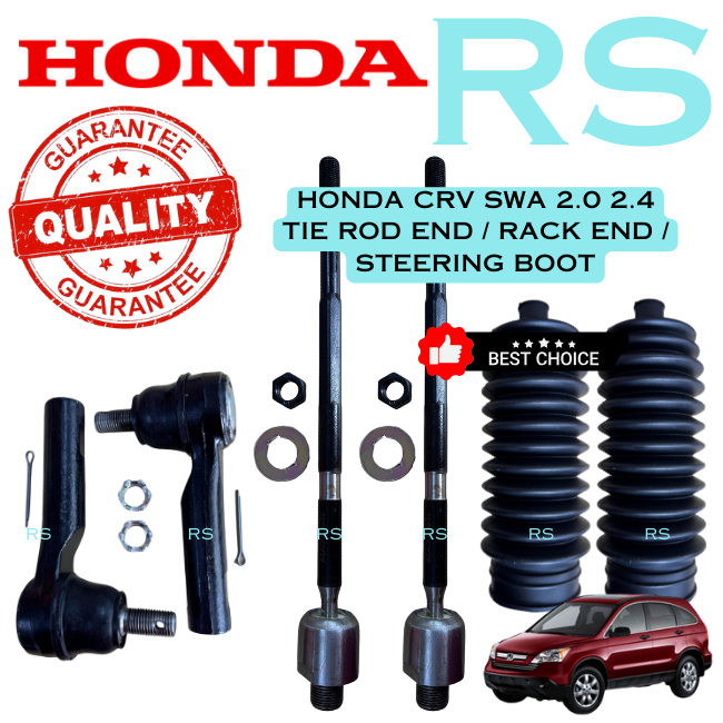 Honda Crv SWA 2.0 2.4 07-12Y Tie Rod End, Rack End, Steering Boot (1 ...