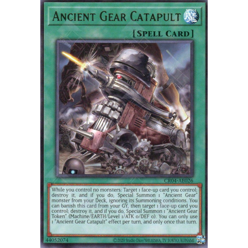 Yugioh CR04-AE026 Ancient Gear Catapult (R) | Shopee Malaysia
