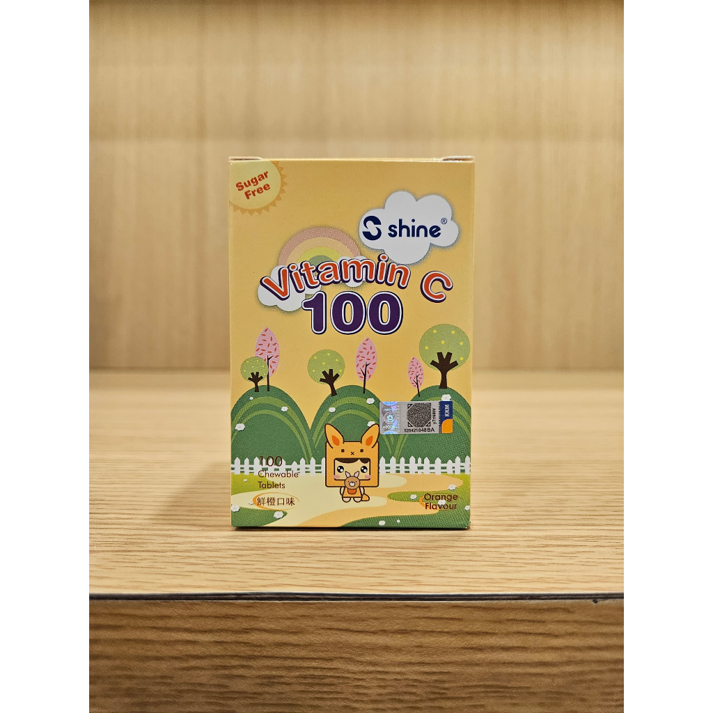 SHINE VITAMIN C 100MG ORANGE 100 CHEWABLE TABLETS (BUY 1 FREE 1 EXP 10/ ...