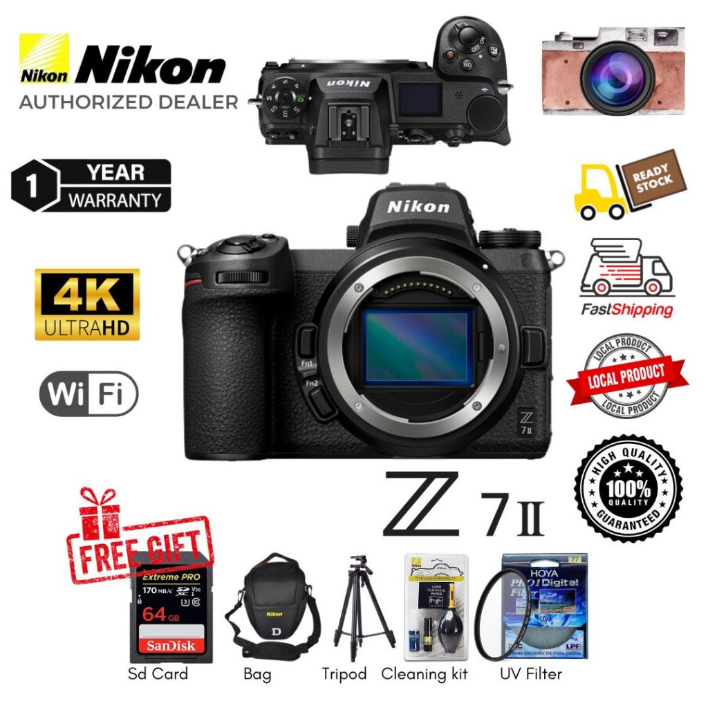 Nikon Z7 II Mirrorless Camera With 24-50mm Kit Lens / Z 24-120mm f/4 S ...
