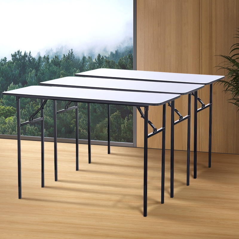 👍No Need Install Foldable Banquet Table Single Spring Event Folding ...