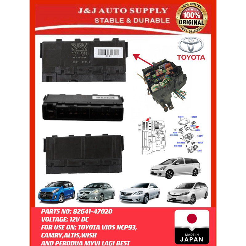 Original Toyota Vios Wish Camry Altis Perodua Myvi Lagi Best ...