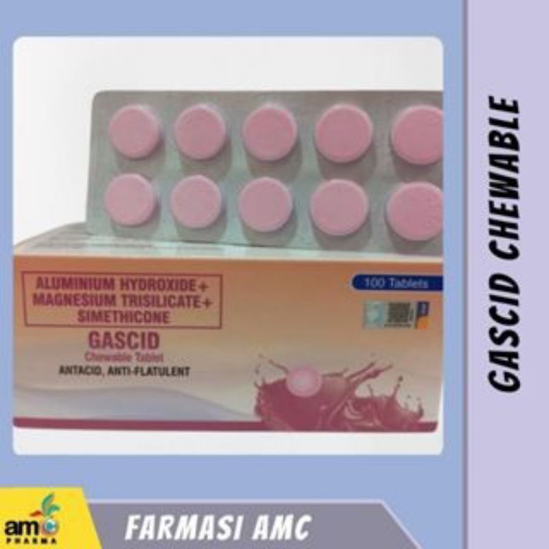 (GASTRIK & ANGIN) GASCID CHEWABLE TABLET 10's | Shopee Malaysia