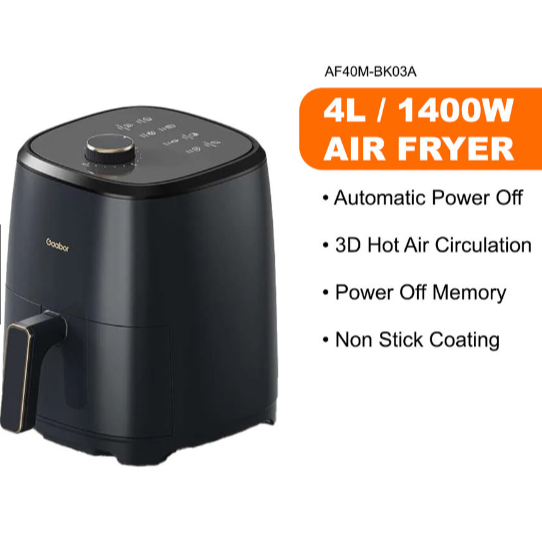 Gaabor Air Fryer (4L/1400W) 8 Menu Function Non-Stick Coating AF40M ...