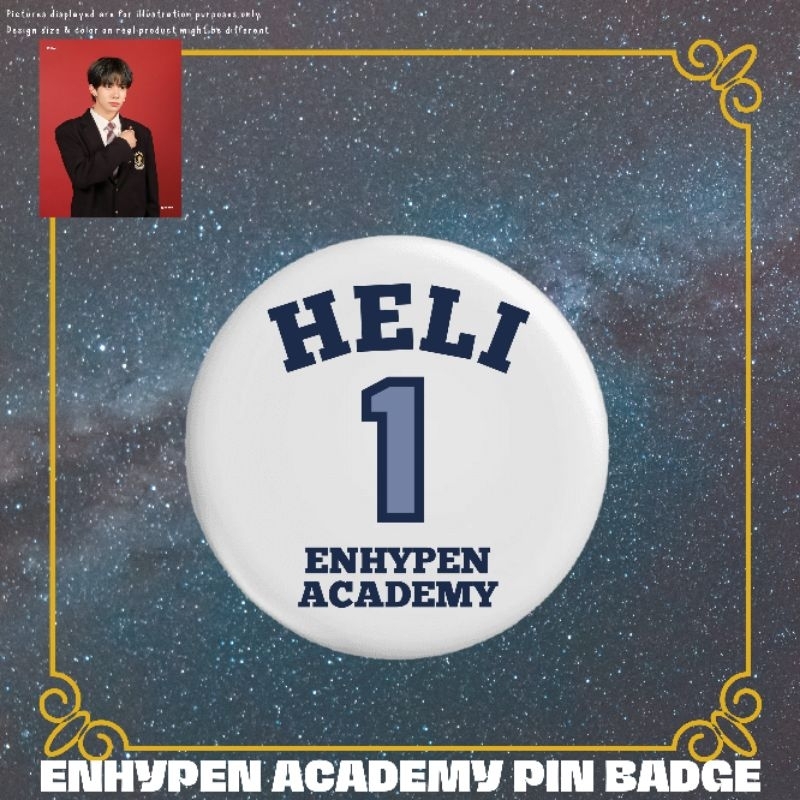 ENHYPEN PIN BUTTON BADGE DARK BLOOD DECELIS ACADEMY | Shopee Malaysia