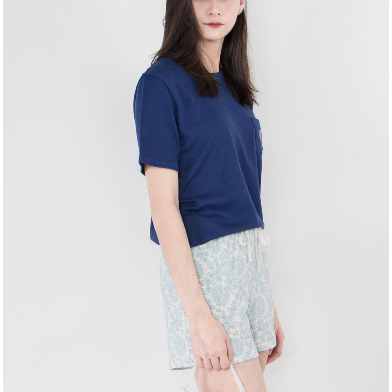 Cotton Loungewear Shorts set (Top+Bottom) Women sleepwear Home wear ...