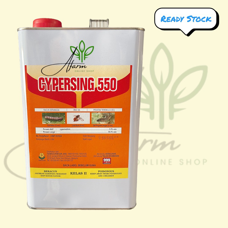4L Cypersing 550 Cypermethrin 5.5% Racun Serangga Insecticide | Shopee Malaysia