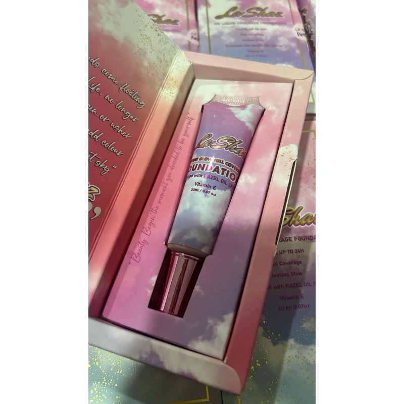 [NEW PACKAGING] LA SHAZ FONDATION FULL COVERAGE 20ML ORIGINAL HQ ...