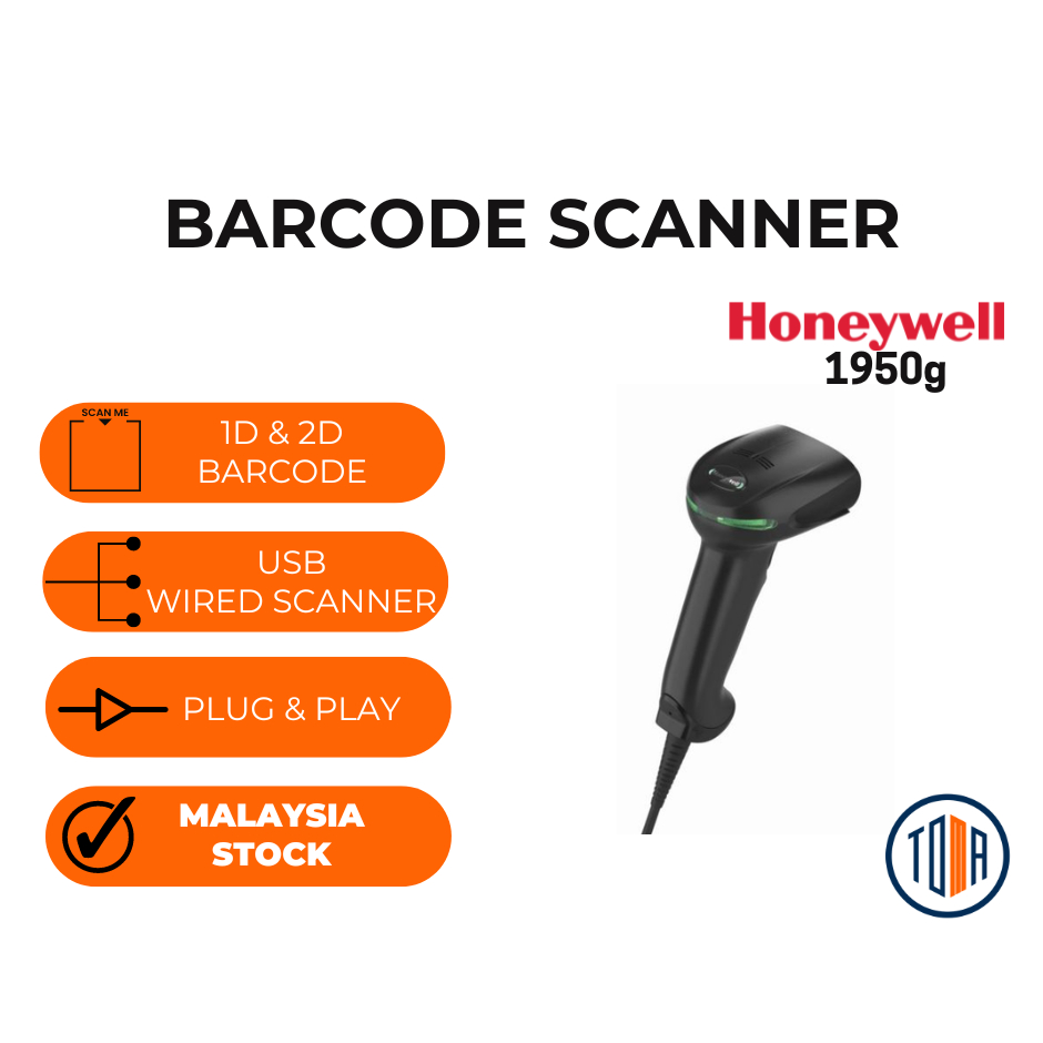 Honeywell Xenon XP 1950g General Duty Scanner 1D/2D Barcode Scanner ...