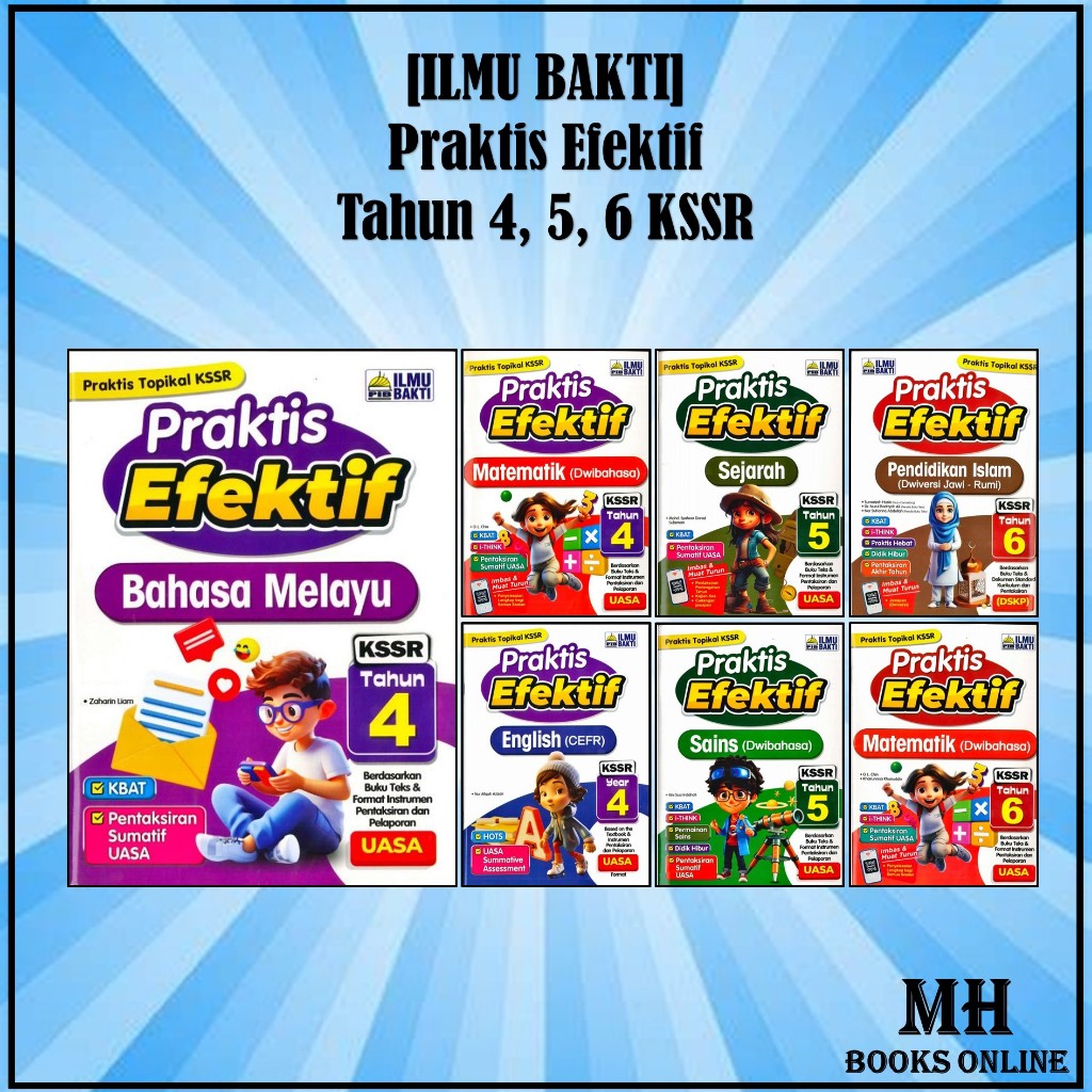 [MH] ILMU BAKTI: 2024 Buku Latihan Praktis Efektif KSSR TAHUN 4, 5, 6 | Shopee Malaysia