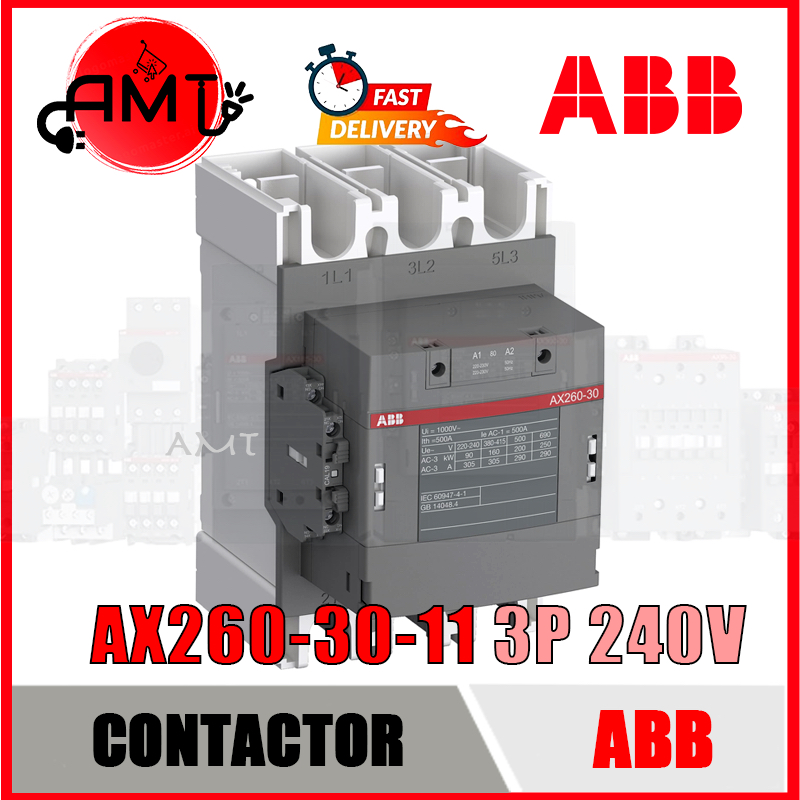 ABB AX260-30-11 3P CONTACTOR 240V 132KW 265AMP | Shopee Malaysia