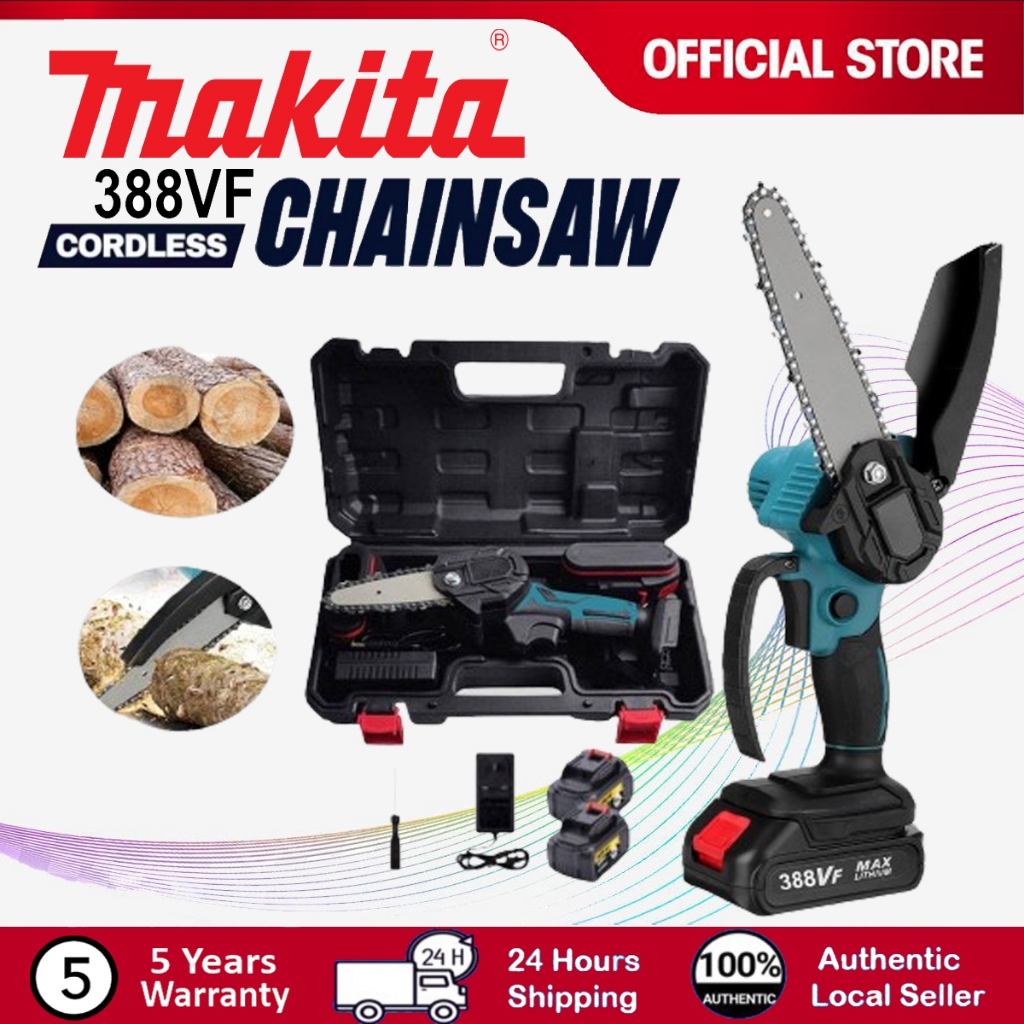 Makita Cordless Chainsaw Cordless Wood Cutter Machine Gergaji Pokok ...