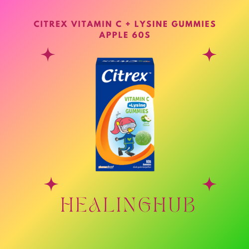 CITREX VITAMIN C + LYSINE GUMMIES APPLE 60S (FOR KIDS) | Shopee Malaysia