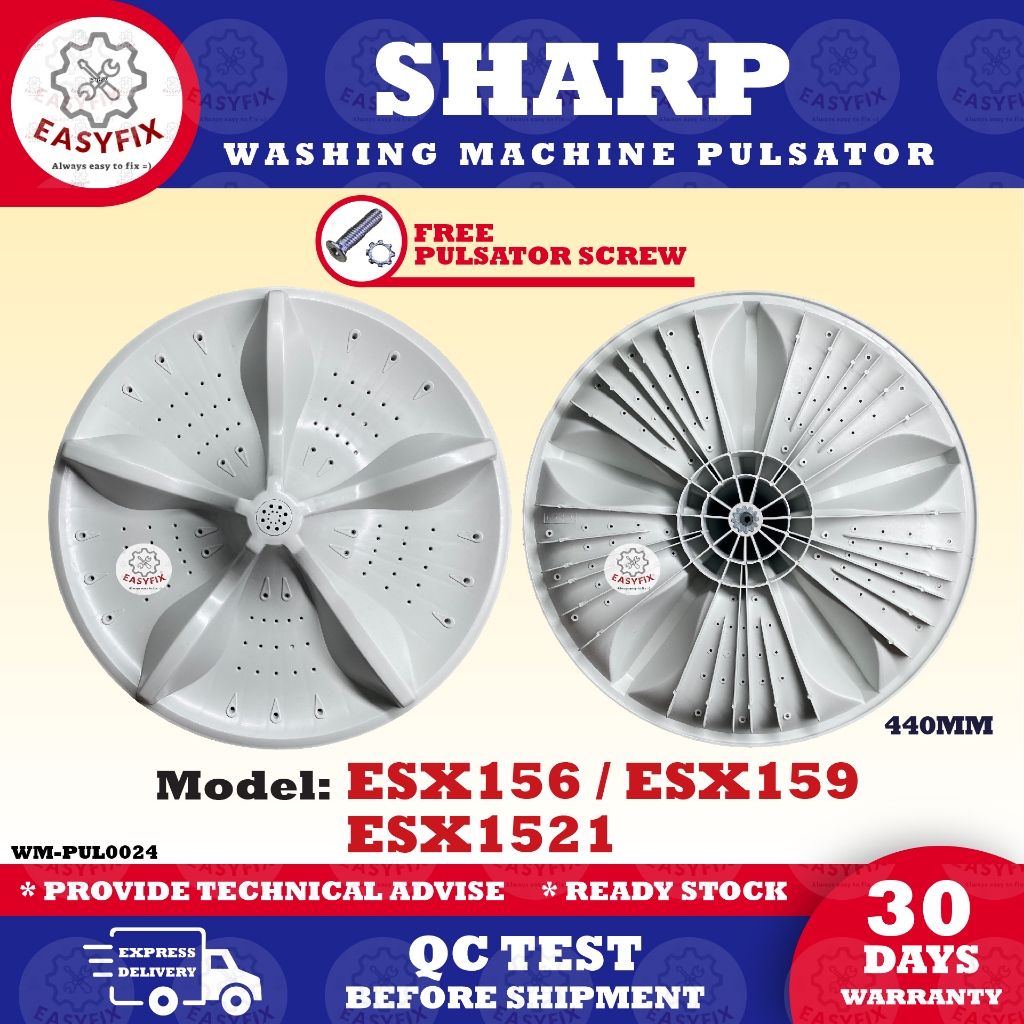 ESX156 / ESX159 / ESX1521 SHARP WASHING MACHINE PULSATOR (PINGGAN MESIN ...